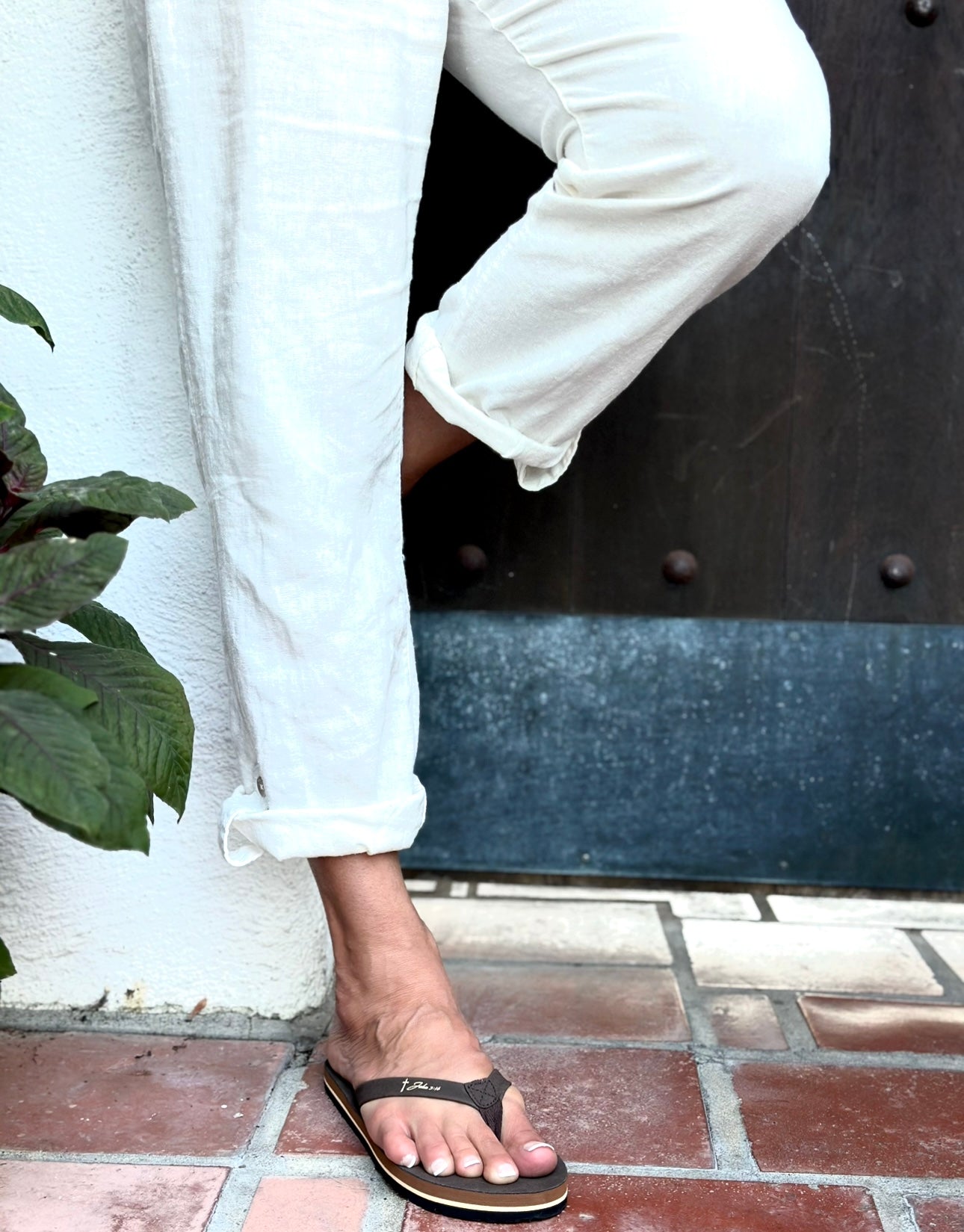 Faith and Fashion: Cross Bottom Sandals – Walk In His Footsteps