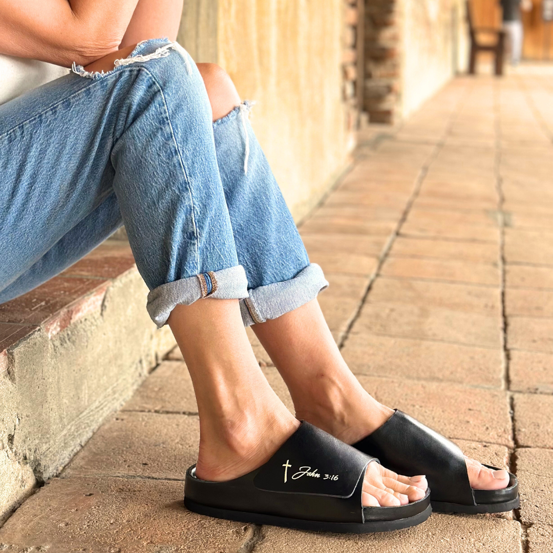 Women`s Revival Slide | Jesus Sandals For Women – Walk In His Footsteps