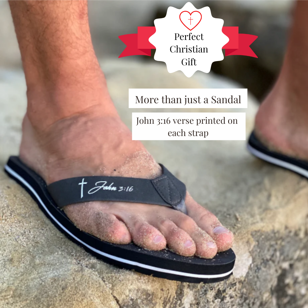 MEN's - Christian Footwear - Cross Bottom Sandals – Walk In His Footsteps