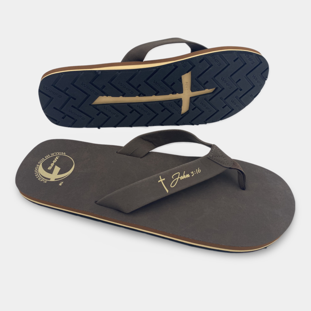 Men's Cross Bottom Sandals – Walk In His Footsteps
