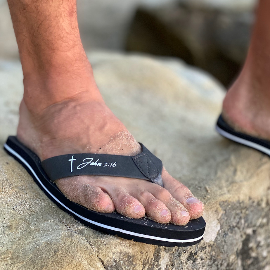 MEN's - Christian Footwear - Cross Bottom Sandals – Walk In His Footsteps