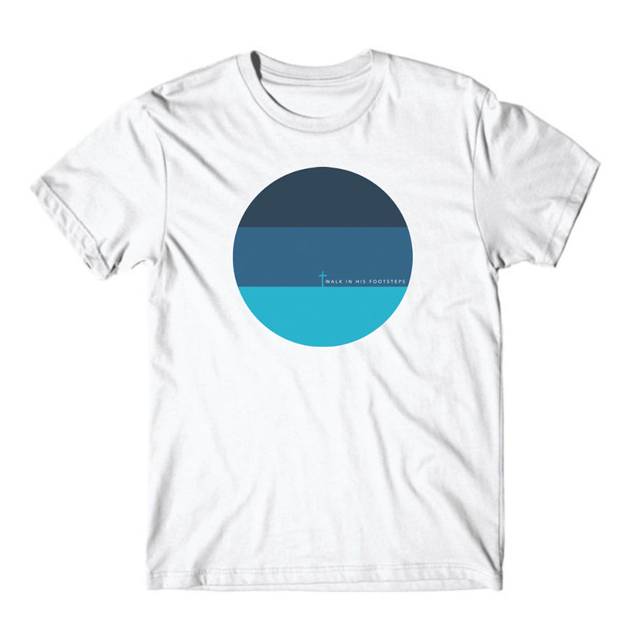 Sunset Colorblock - Premium Men's Christian T-Shirt – Walk In His Footsteps